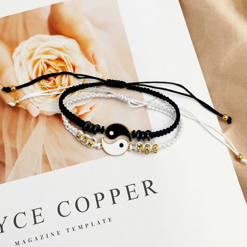 Jual COD Gelang Couple 2Pcs Liontin Kunci Hati Bracelets Sahabat Pacar ...