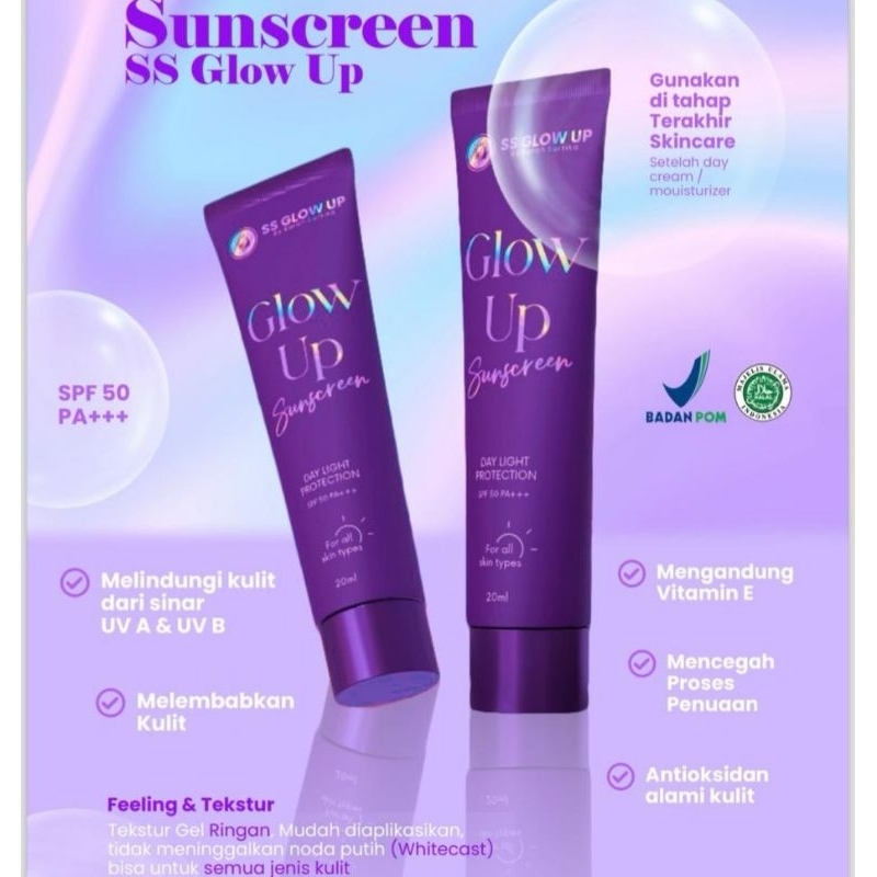 Jual Sunscreen SS Glow Up by Sarah Sartika | Shopee Indonesia