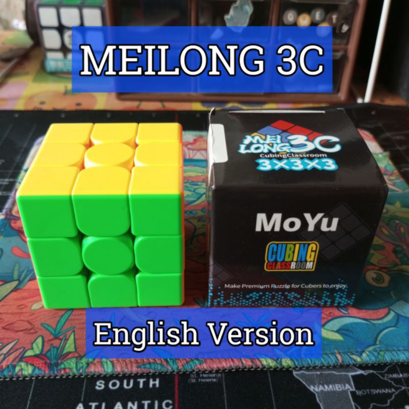 Jual Rubik 3x3 Meilong 3C Magnet Slot English Version Rubiks Speedcube ...