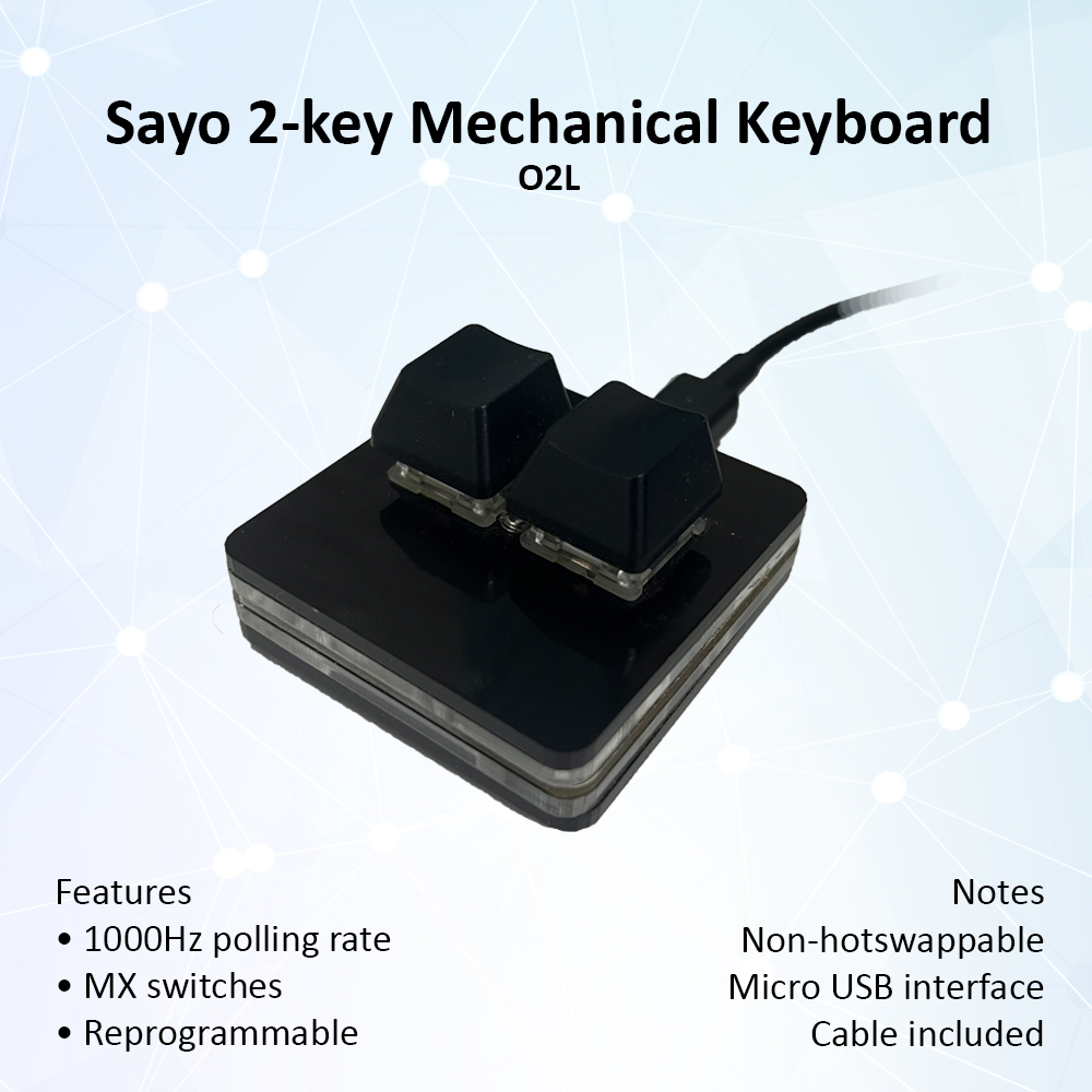 Jual osu 2-key Mechanical Keyboard MX Switch KB Programmable Sayo O2L RGB | Shopee Indonesia