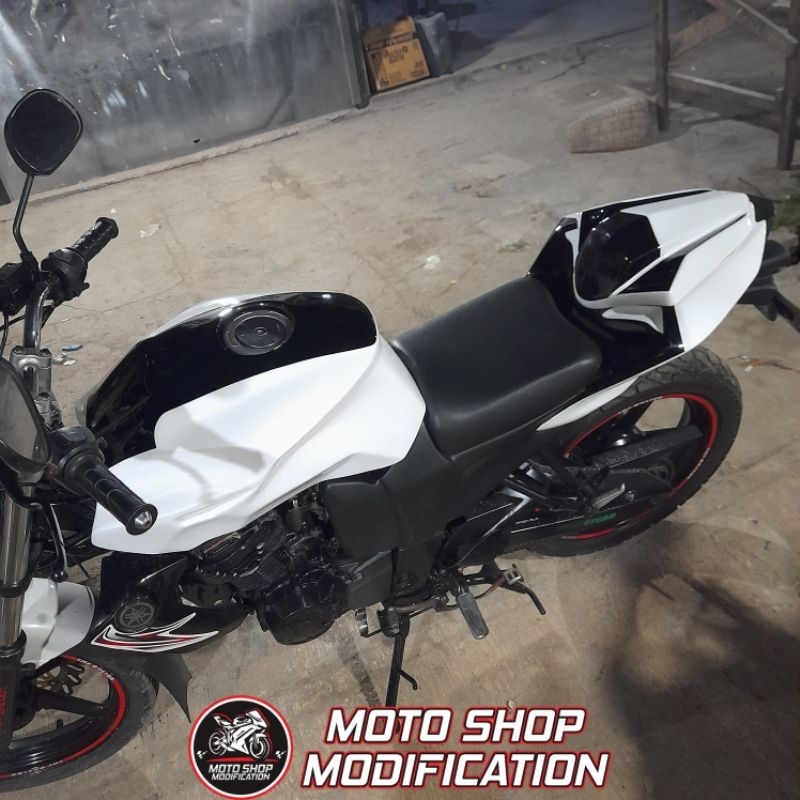 Jual Cover Kondom Tangki Body Belakang Model Ninja250Fi PNP Yamaha ...