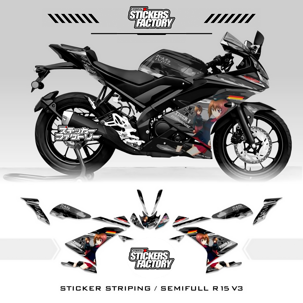 Jual STIKER STICKER STRIPING YAMAHA R15 V3 / MOTIF 23 / R15 MOTIF ...