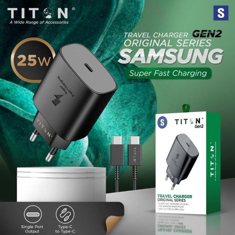 Jual CASAN GEN2 TITON 25W charger type c ke type c fast charging cas ...