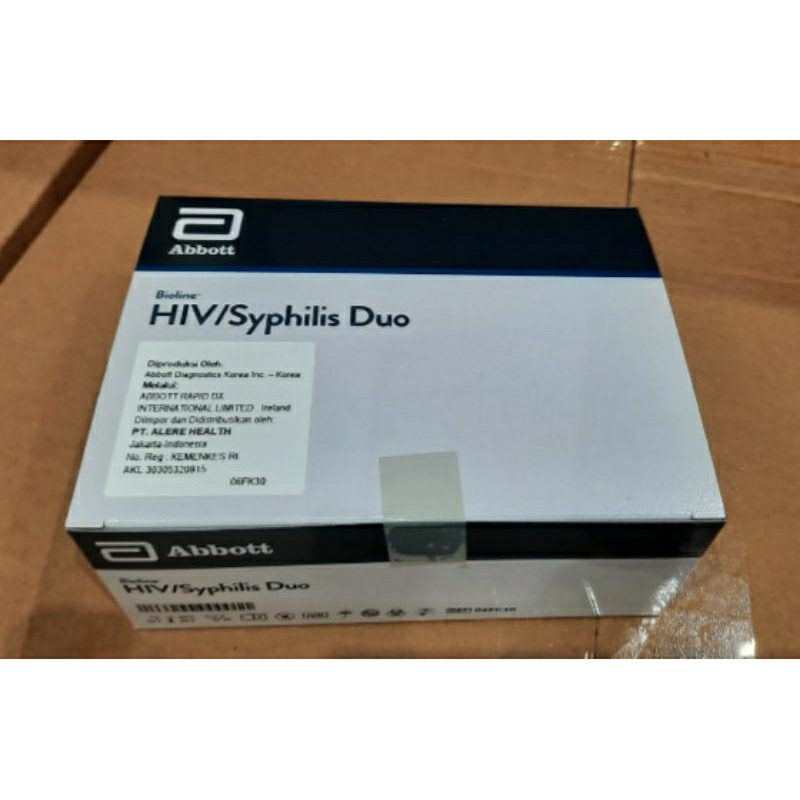Jual Hiv/Syphilis Duo Merk Abbott kemasan per pcs Ed 2026 Akurat 100% ...