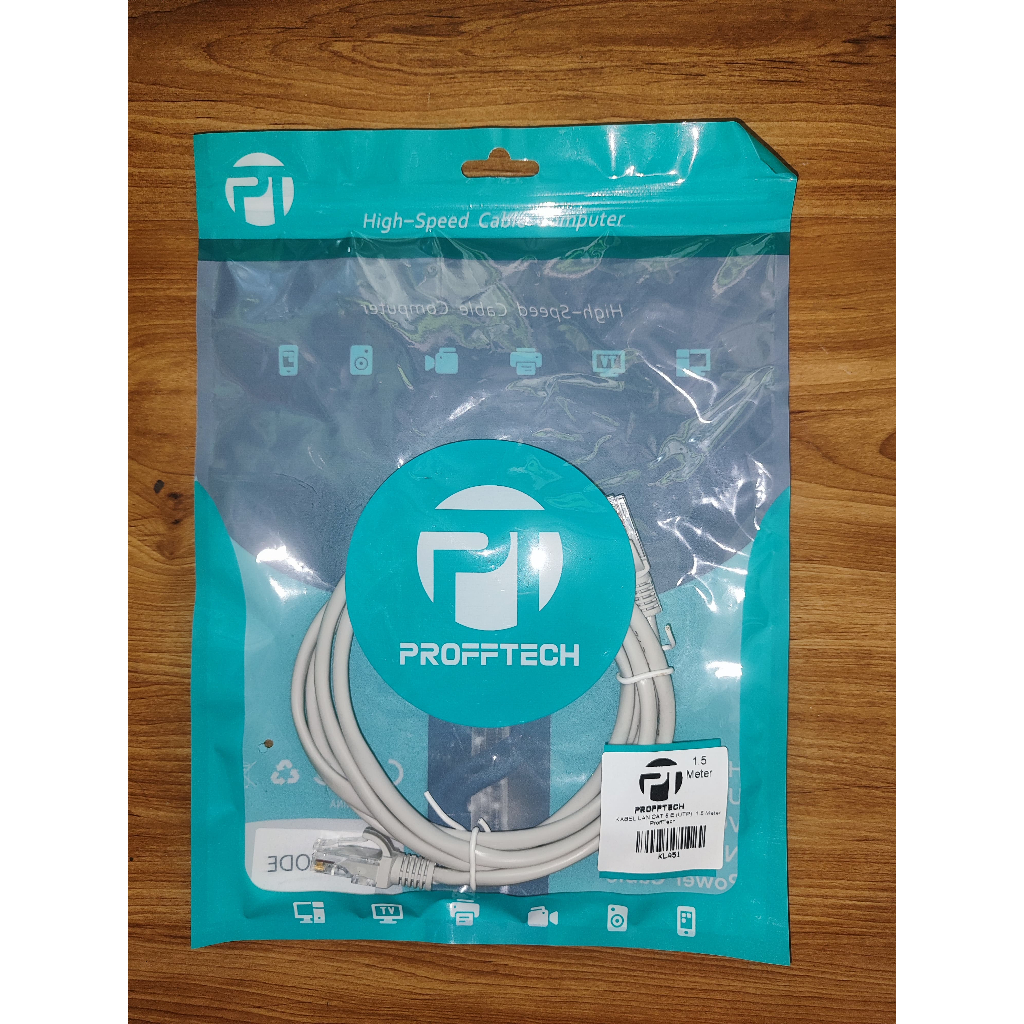 Jual KABEL LAN JADI 1,5M PROFFTECH | Shopee Indonesia