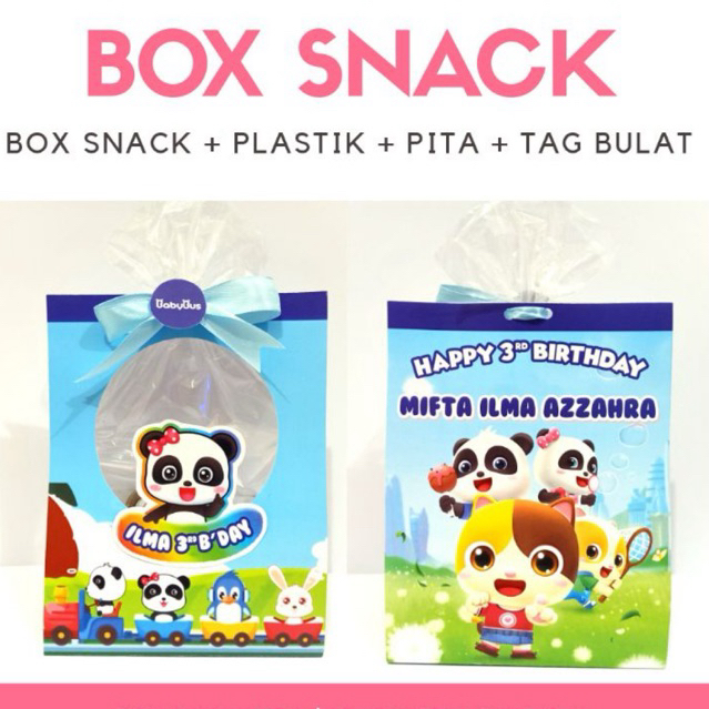 Jual Box Snack Ultah Custom Pita Souvenir Ulang Tahun | Shopee Indonesia