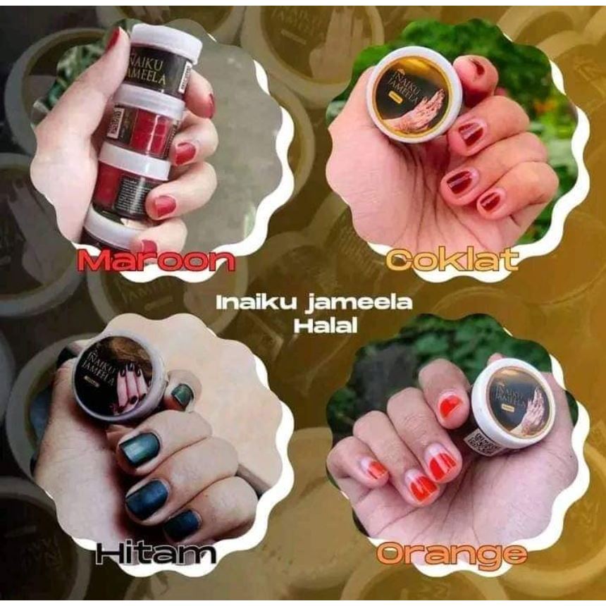 Jual INAIKU JAMEELA READY 4 WARNA INAI KUKU KUTEK HENNA HALAL ORIGINAL ...