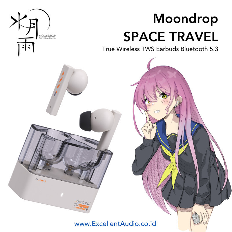 Jual TWS Moondrop SPACE TRAVEL True Wireless TWS Earbuds Bluetooth 5.3 ...