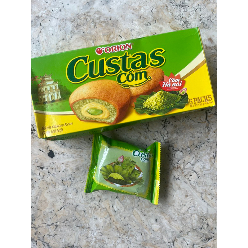 Jual [SNACK VIETNAM] kue roti cake custas orion rasa hanoi rice. cake ...