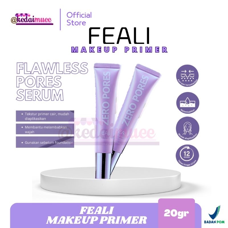 Jual FEALI Make Up Primer Flawless Pores Serum - Zero Pores 20gr | Base ...