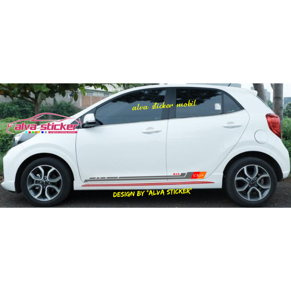 Jual sticker picanto stiker list cutting mobil kia picanto stiker ...