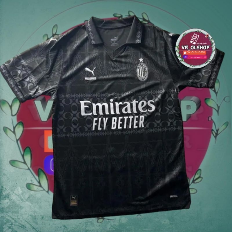 Jual JERSEY AC MILAN X PLEASURE 4TH SPESIAL EDITION PLAYER ISSUE GRADE ...