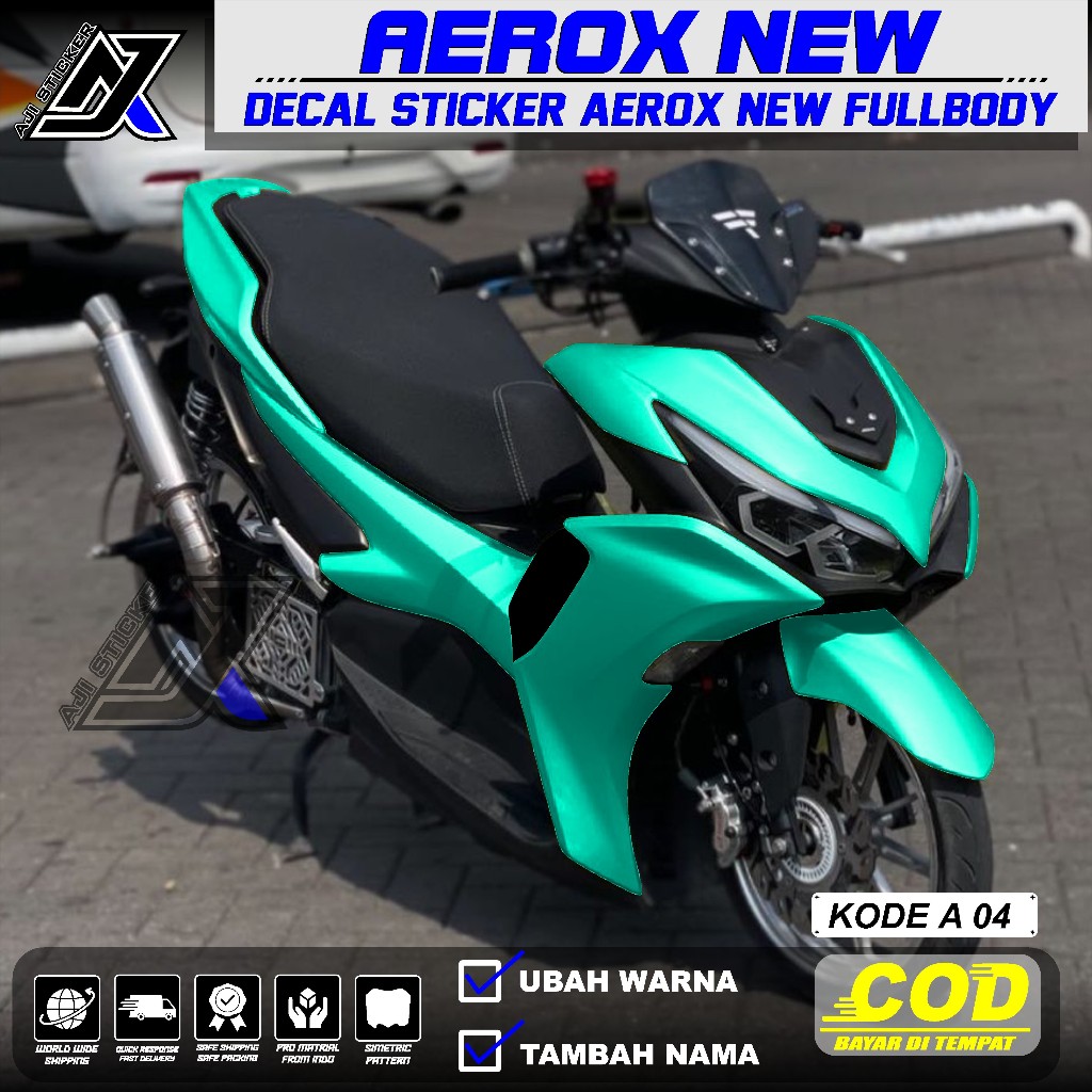 Jual (COD)TERKAIT decal aerox 155 fullbody polos - Decal Sticker Aerox ...