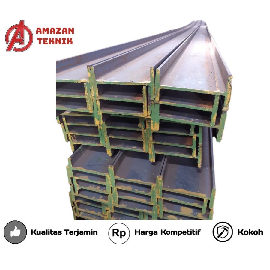 Jual Besi IWF/ WF Beam 200 x 100 x 5.5 x 8 x 12M - Wide Flange Beam ...