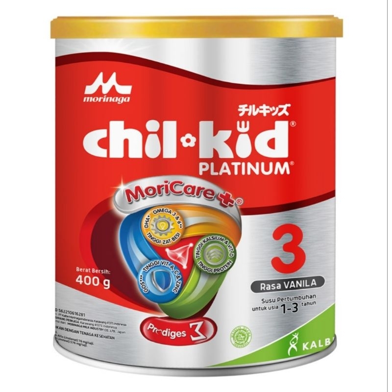 Jual morinaga Chil-Kid 3 Platinum Susu Pertumbuhan Anak 1-3 Tahun Vanila 400 g | Shopee Indonesia