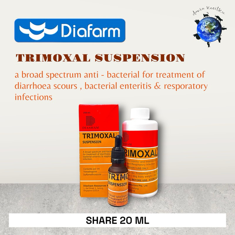 Jual Diafarm Trimoxal Suspension Obat Diare / Respiratory / Infeksi ...