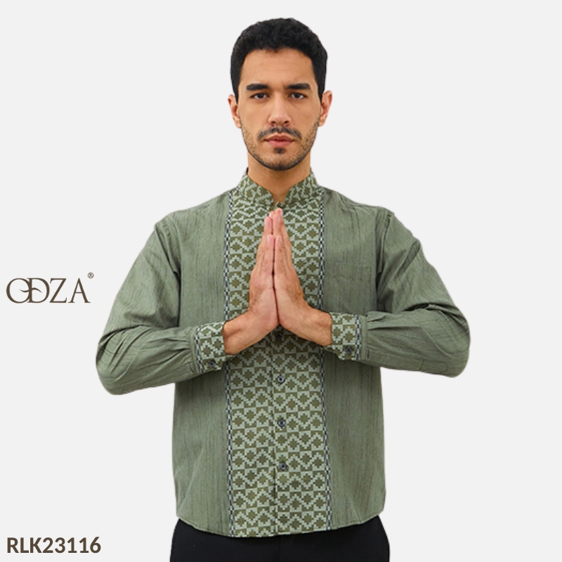 Jual Odza Baju Koko Lengan Panjang Pria Regular Fit Jumbo Rachmana ...