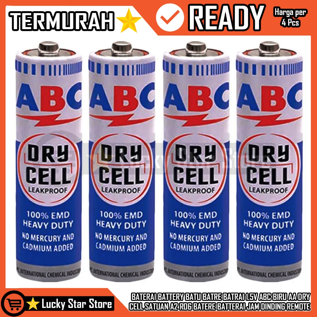 Jual 4 Pcs Abc Baterai Batre Elektronik Elekteronik Batrey Batrai Biru ...