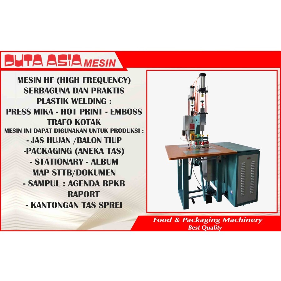 Jual MESIN HF (HIGH FREQUENCY) - PNEUMATIK DAN HIDROLIS U/ MESIN MAP ...