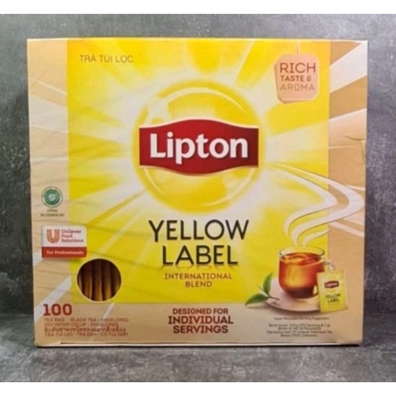 Jual Lipton Tea 100 Bags Teh Lipton isi 100 pcs Teh Celup Lipton ...