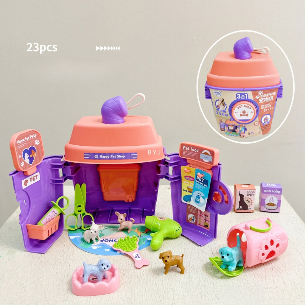 Jual Happy Pet Shop 3 in 1 | Mainan Toko Hewan Peliharaan | Mainan Anak ...
