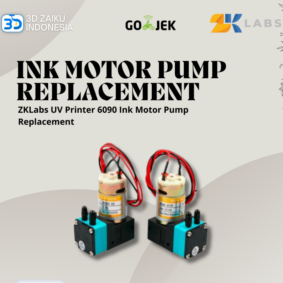 Jual ZKLabs UV Printer 6090 Ink Motor Pump Replacement | Shopee Indonesia
