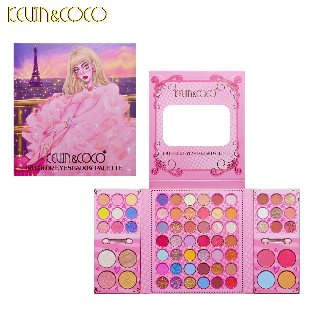 Jual Kevin Coco 86 Warna Eyeshadow Tema Pink 5 in 1 | Shopee Indonesia