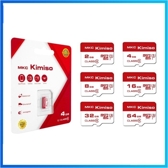 Jual NOIR Kartu Memory MKC Kimiso Micro SD Premium High Speed Class 10 ...