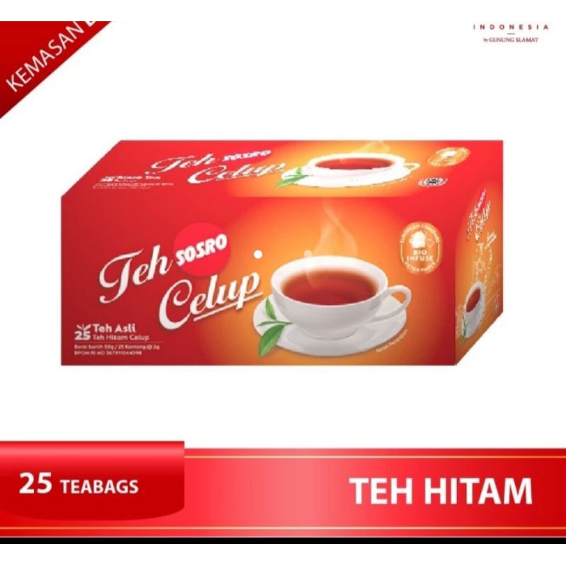 Jual 1 pcs teh sosro celup 25s ( banyak grosir ) | Shopee Indonesia