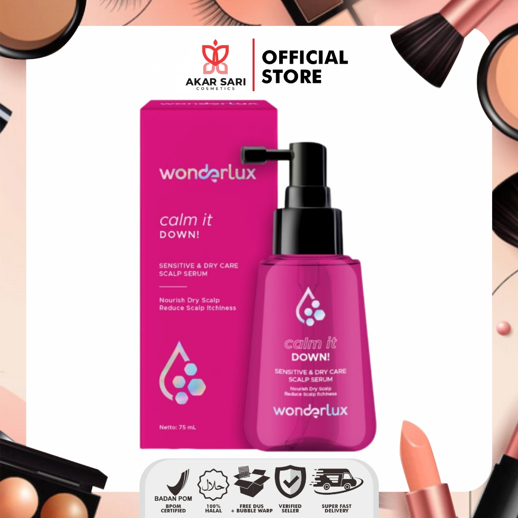 Jual Wonderlux Calm It Down! Sensitive Scalp Care Serum - Hair Serum ...