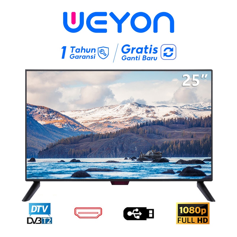 Jual Weyon TV LED 24/25 Inch FHD Digital TV Monitor Murah Garansi 1 ...