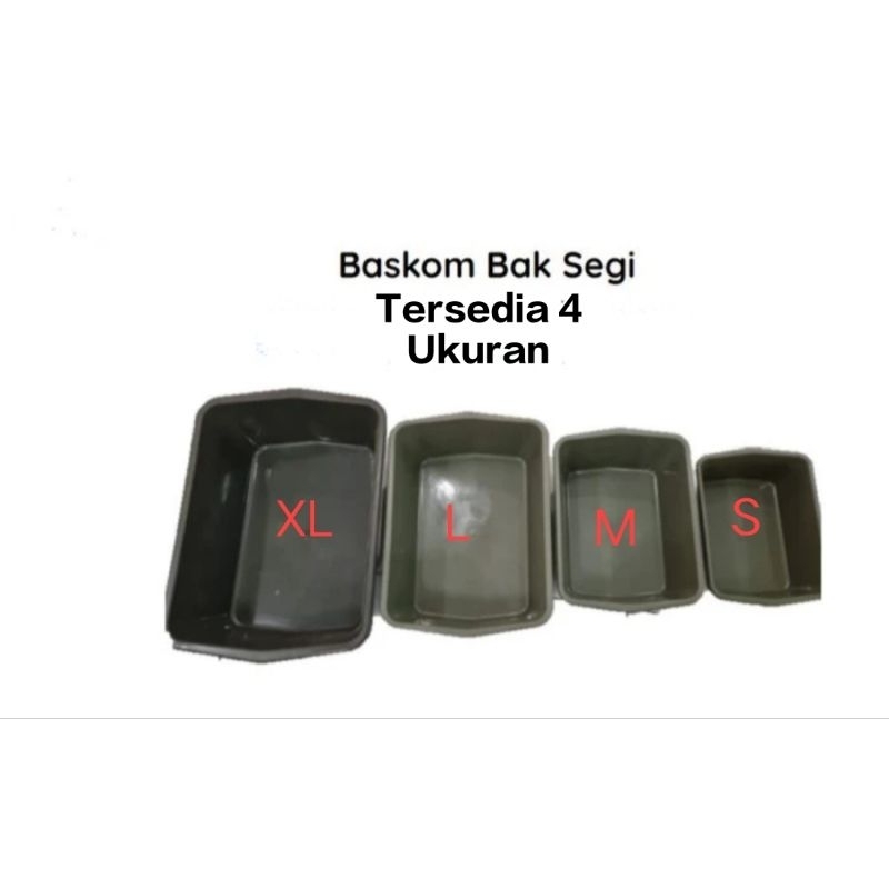 Jual Baskom Persegi tersedia 4 ukuran | Shopee Indonesia