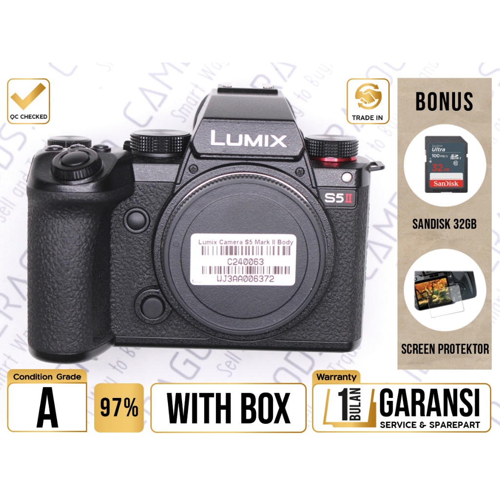 Jual Panasonic Lumix S5II S5 II S 5 II Mirrorless Full Frame Digital ...