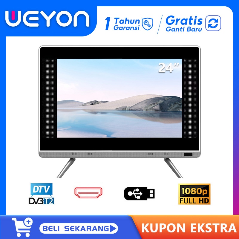 Jual Weyon TV LED 24 inch Digital TV/Analog TV Layar kaca | Shopee ...