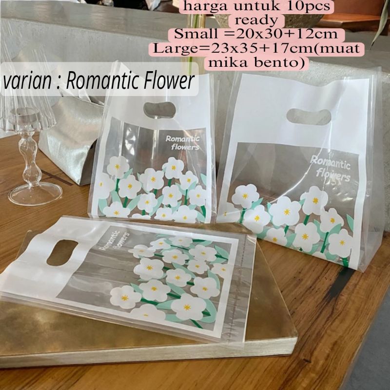 Jual 10PCS KANTONG PLASTIK TENTENG HADIAH PACKAGING HAMPERS ASTHETIC KP ...