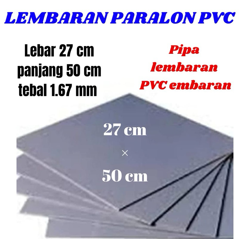Jual Pipa Lembaran Pvc Lembaran Pipa Paralon Lembaran Ukuran 21 x 23 cm ...
