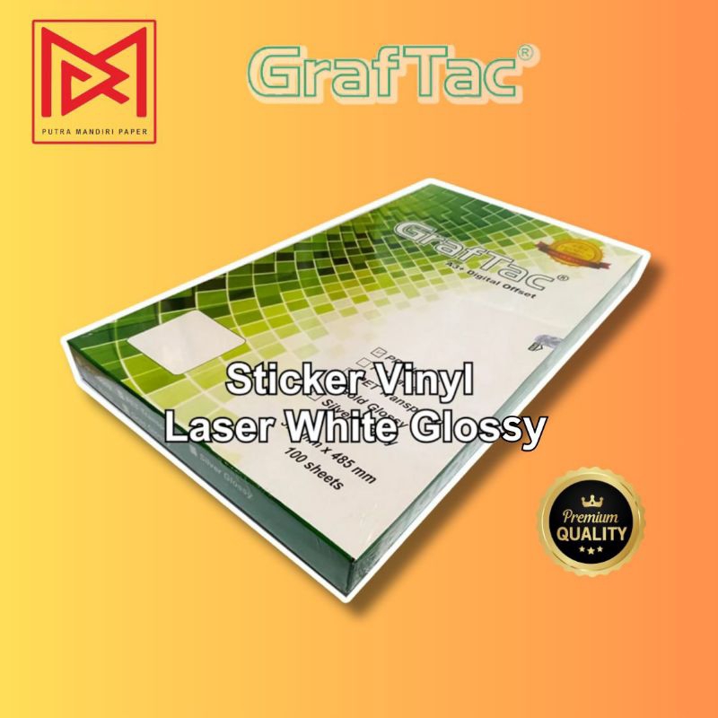 Jual STIKER GRAFTAC A3+ PER LEMBAR /1an white glossy | Shopee Indonesia