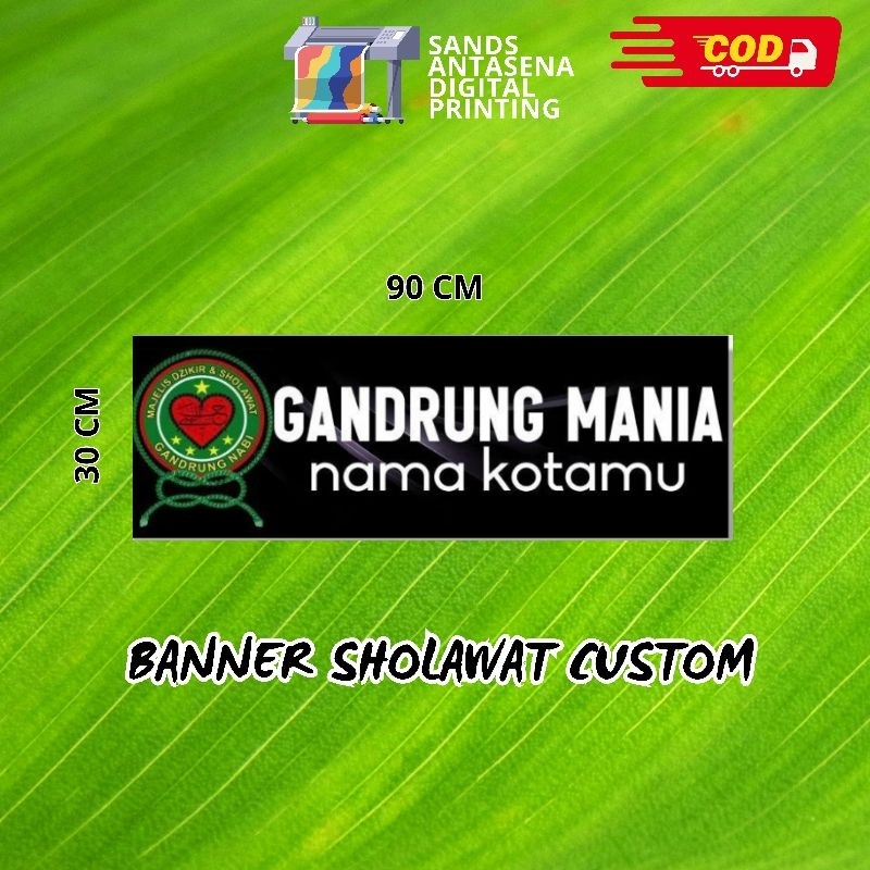 Jual BANNER CUSTOM BANNER GANDRUNG MANIA BANNER SHOLAWAT BANNER MAJELIS ...