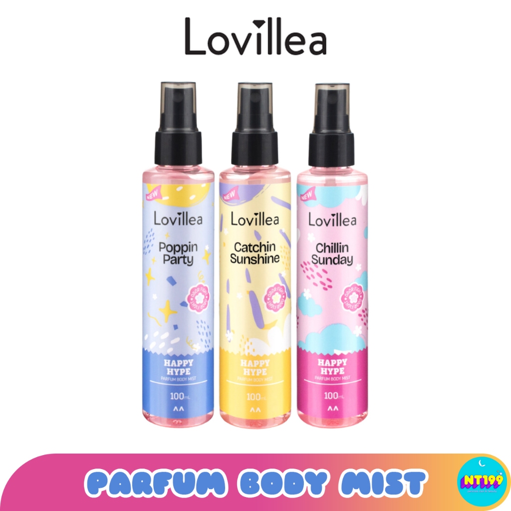 Jual LOVILLEA Happy Hype Parfum Body Mist 100ml | Shopee Indonesia