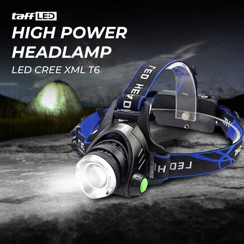 Jual SENTER MURAH LAMPU SENTER MURAH TaffLED High Power Headlamp LED ...