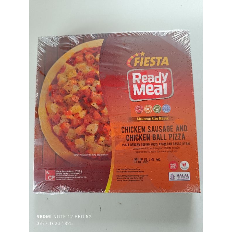 Jual FIESTA PIZZA READY MEAL / CHICKEN SAUSAGE AND CHICKEN BALL PIZZA ...