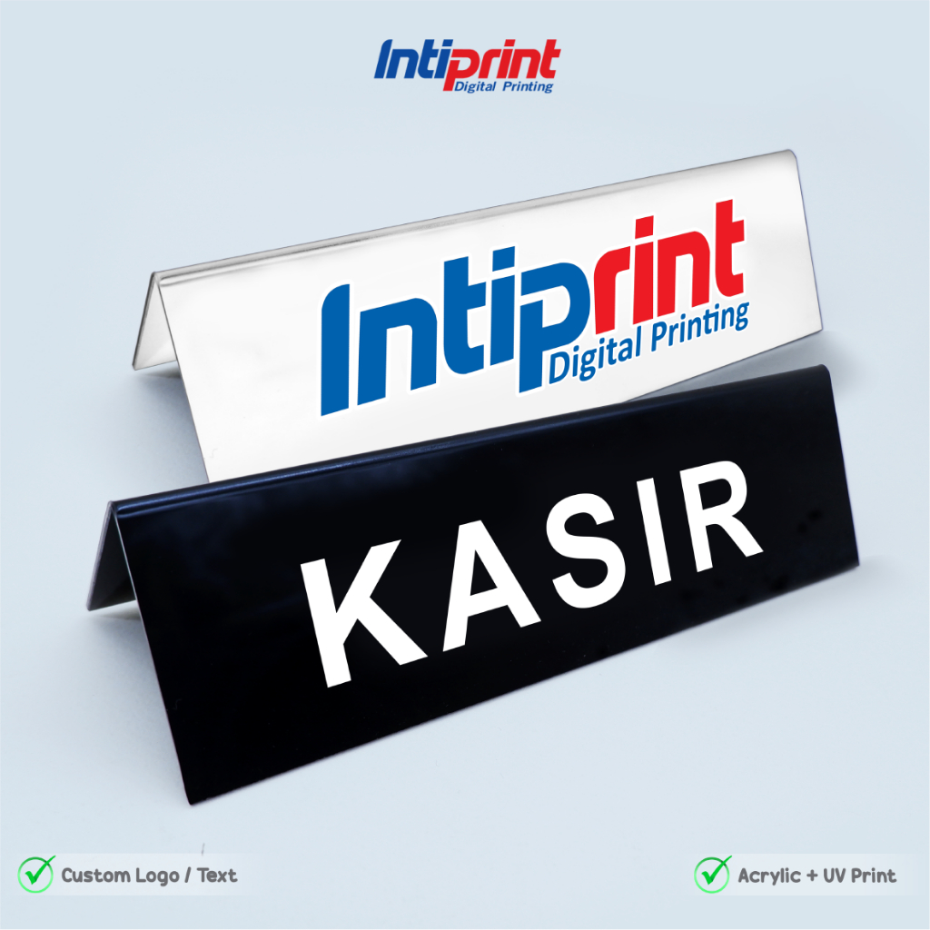 Jual TABLE SIGN AKRILIK CUSTOM PRINT TANDA MEJA AKRILIK BENDING TABLE ...