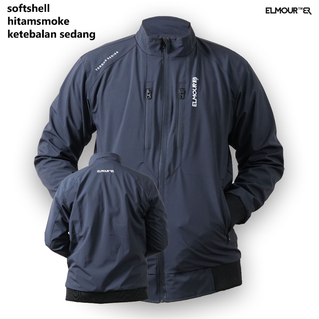 Jual Elmour Jaket Motor Windproof Torque Series Softshell Tahan Air Dan ...