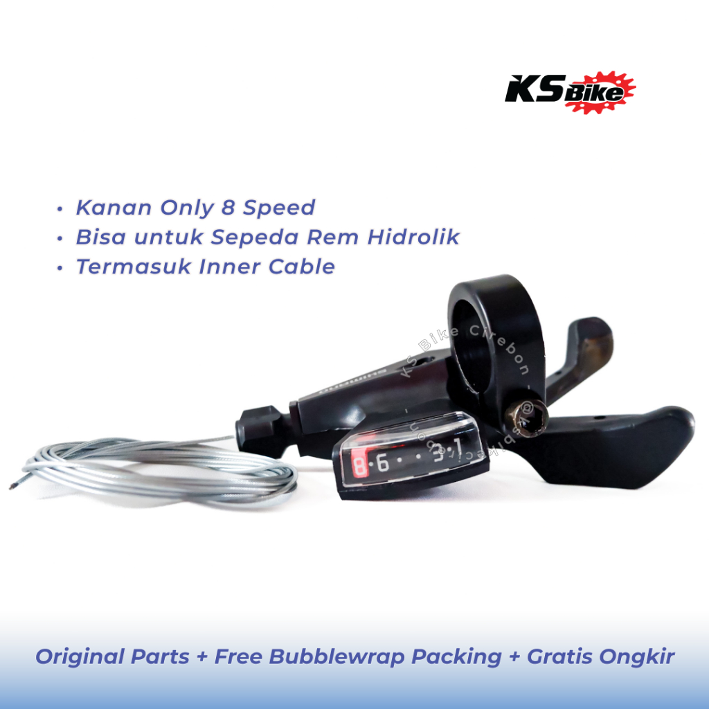 Jual Shifter Shimano Kiri Kanan 3 Speed x 8 Speed Operan Gigi Sepeda ...