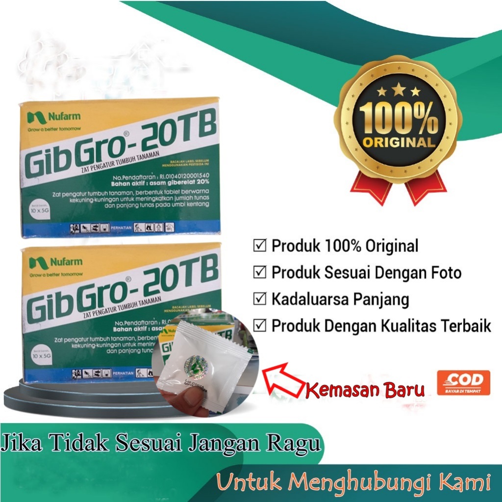 Jual Gibgro 20TB Pupuk ZPT Pertumbuhan Akar Zat Pengatur Tumbuh 1 ...