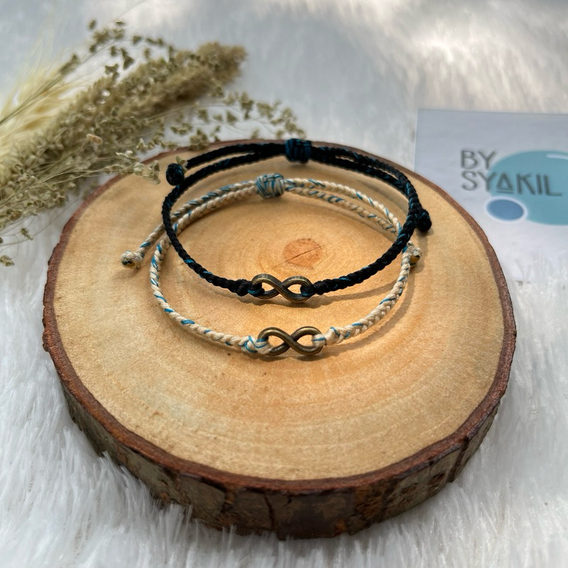 Jual BySyakil Infinity bracelet Gelang Couple infinie | Shopee Indonesia