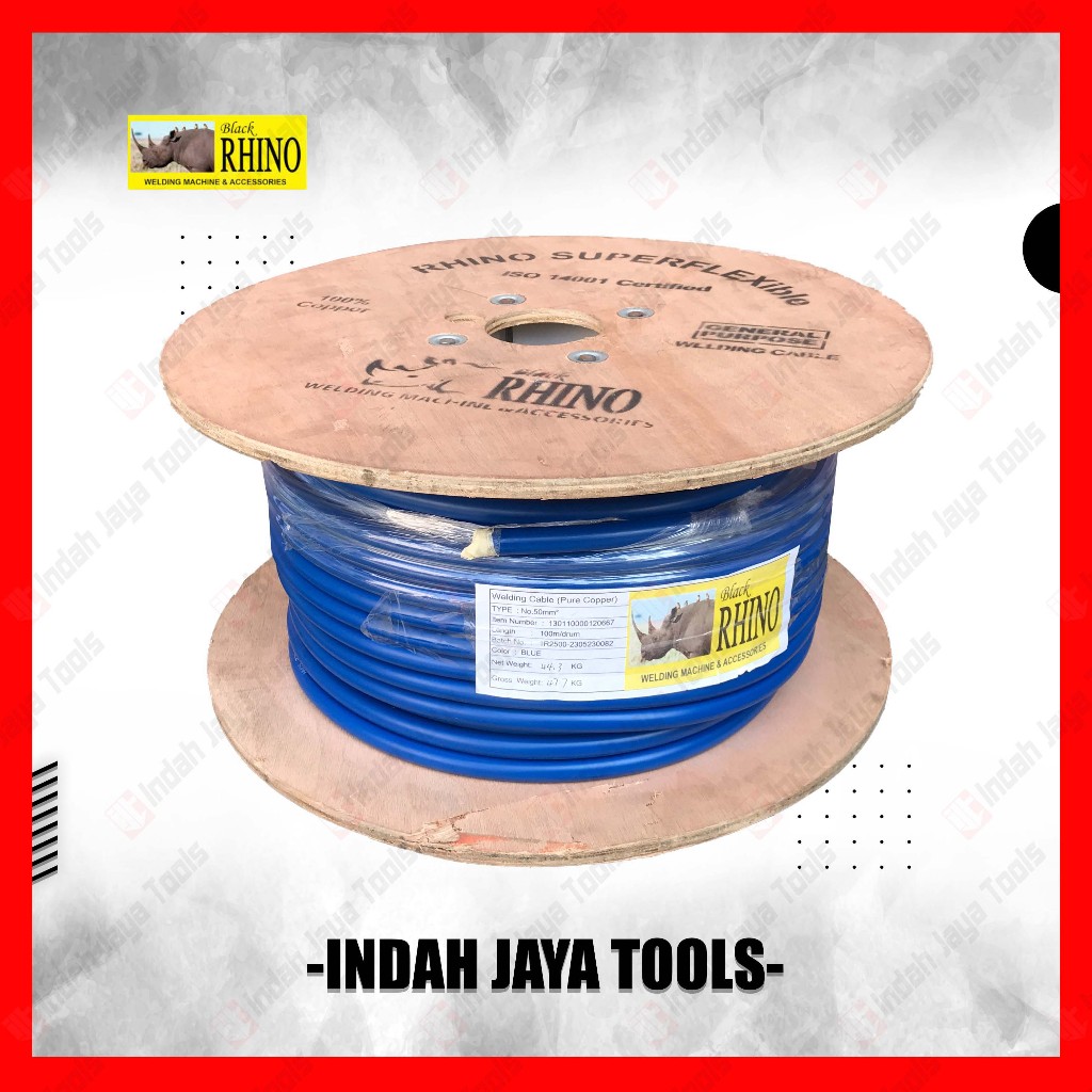 Jual RHINO Kabel Las 50 mm Full Tembaga Welding Cable Travo Inverter ...