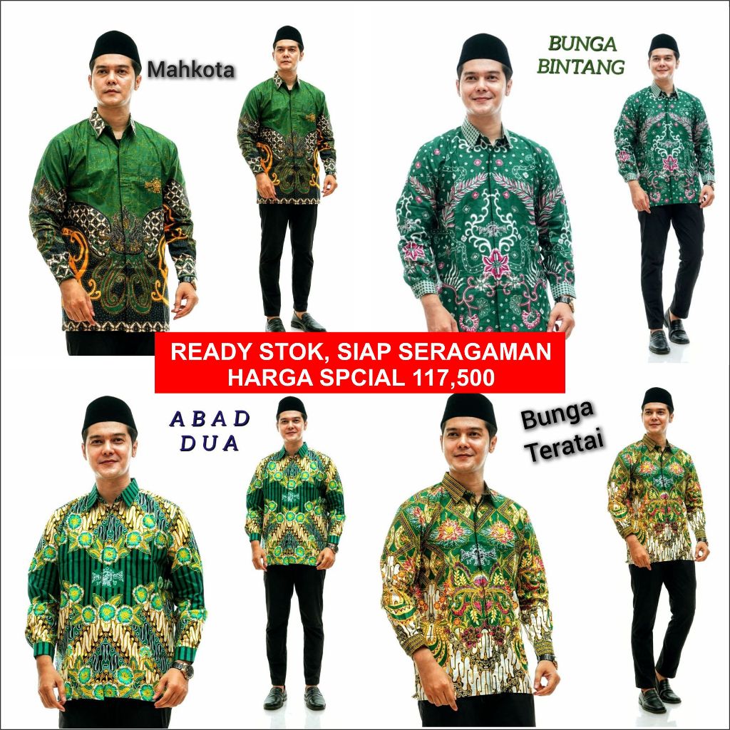 Jual Batik NU Motif Terbaru Batik 1 abad Batik NU ABAD DUA Seragam NU ...