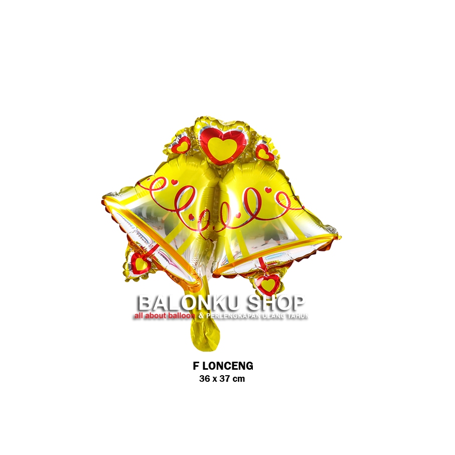 Jual Balon Foil Bell Mini / Balon Natal / Balon Lonceng / Balon Bell ...