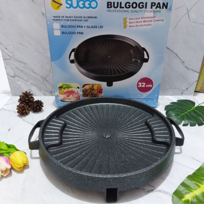 Jual SUGGO Bulgogi Grill Pan Bulat 32CM Tanpa Tutup Kaca | Shopee Indonesia